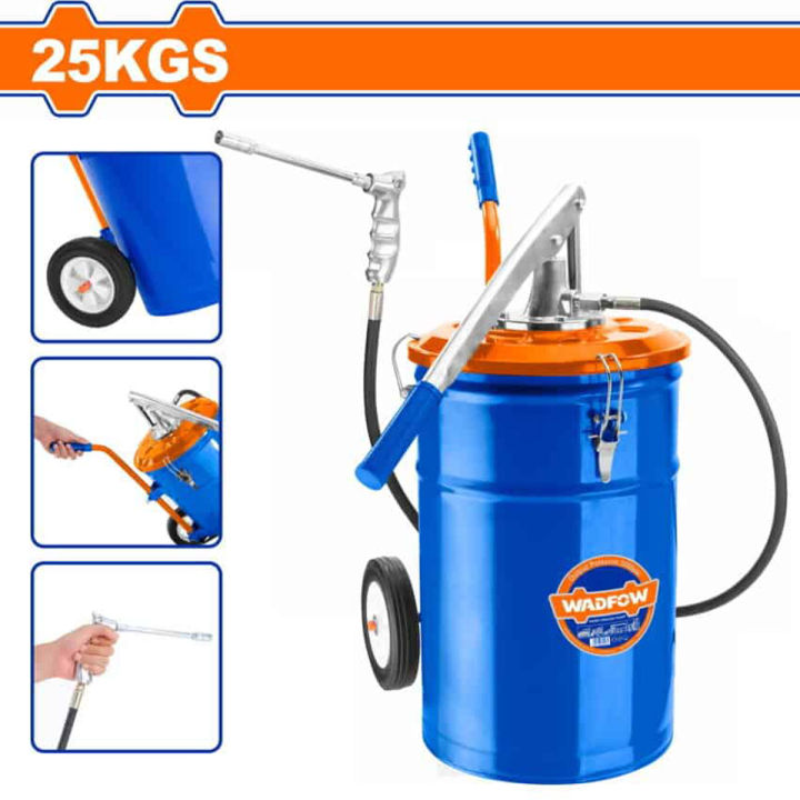 WADFOW 25KG Hand-Operated Grease Lubricator Manual Lubricating Pump ...