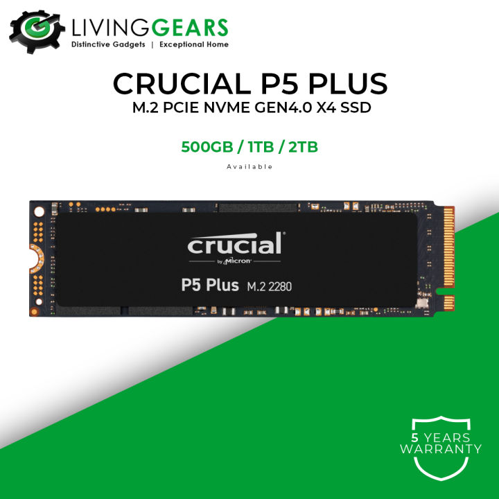 Crucial P5 PLUS M.2 PCIE NVME GEN4 X4 SSD PC Desktop & Notebook (500GB / 1TB / 2TB ) | Lazada