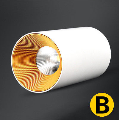 Surface Mounted Cylindrical LED COB Downlight Gold Reflector 7W 10W 12W ...