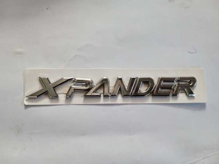 Emblem Xpander Kap Mesin Mobil Logo Xpander Chrome model emblem logo ...
