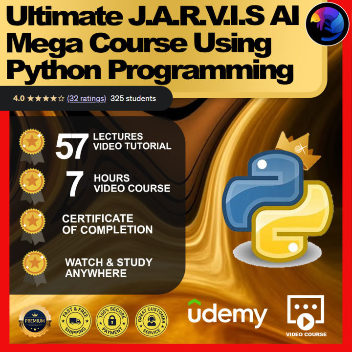 [Video Course] Ultimate J.A.R.V.I.S AI Mega Course Using Python ...