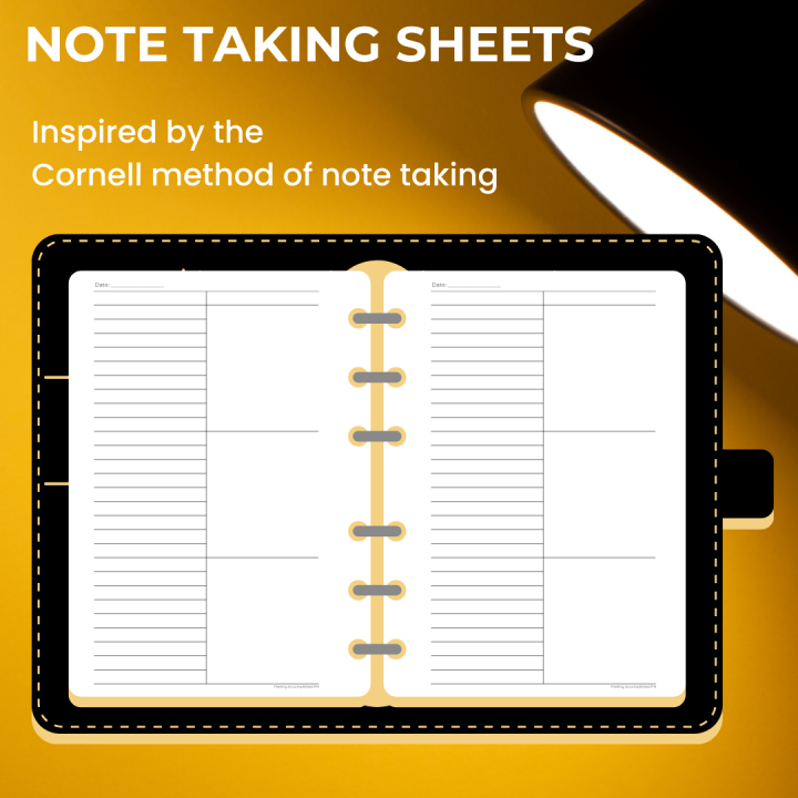 A5 A6 Ring Binder Notebook Paper Sheets for Journaling and Note Taking ...