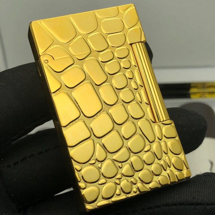S.T.Dupont Loud Pure Copper Inflatable Lighter Crocodile Pattern ...