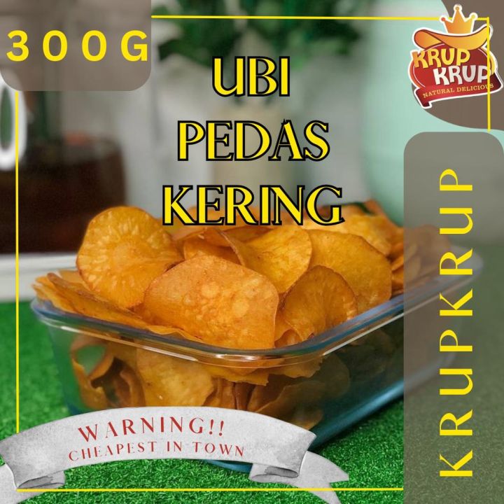 UBI PEDAS KERING 300G - KRUP KRUP VIRAL KEROPOK KEREPEK krupkrup | Lazada
