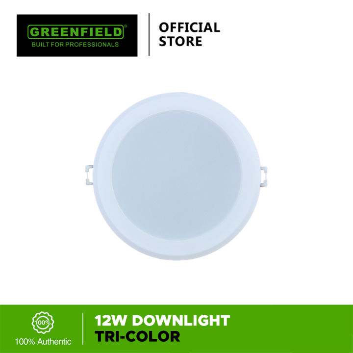 Greenfield Round Downlight 12W Tri-color | Lazada PH