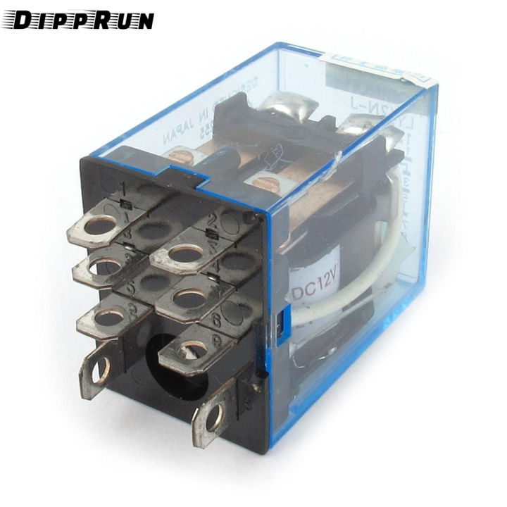 DIPPRUN AC Contactor Relay switch 220v DC 12V 24V 10A LY2NJ Mini 8 Pin ...