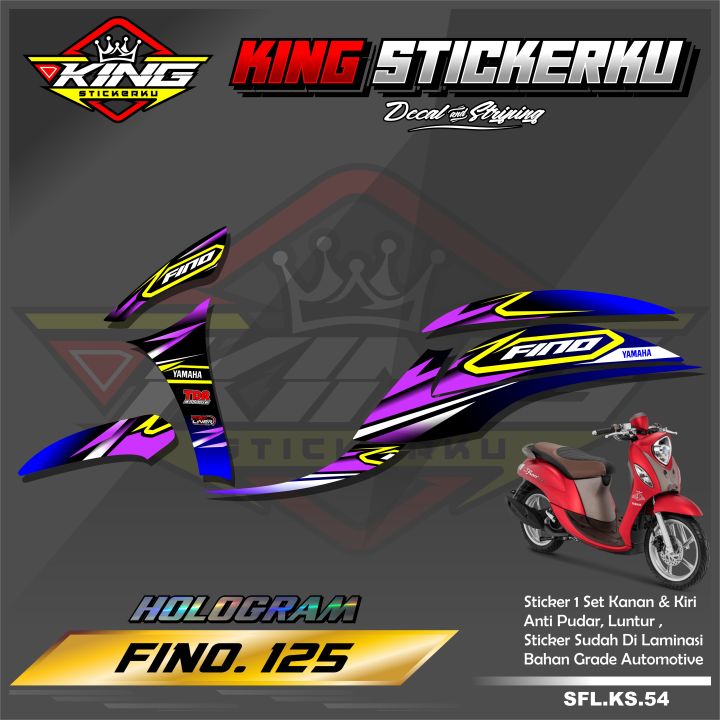 Sticker Striping Lis Variasi Yamaha Fino 125 - Stiker Striping Motor ...