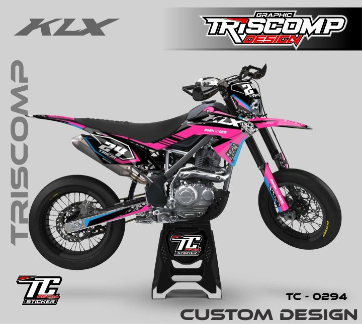 Decal Stiker KLX S Lama / KLX150 BF / dtracker / Gordon Striping ...