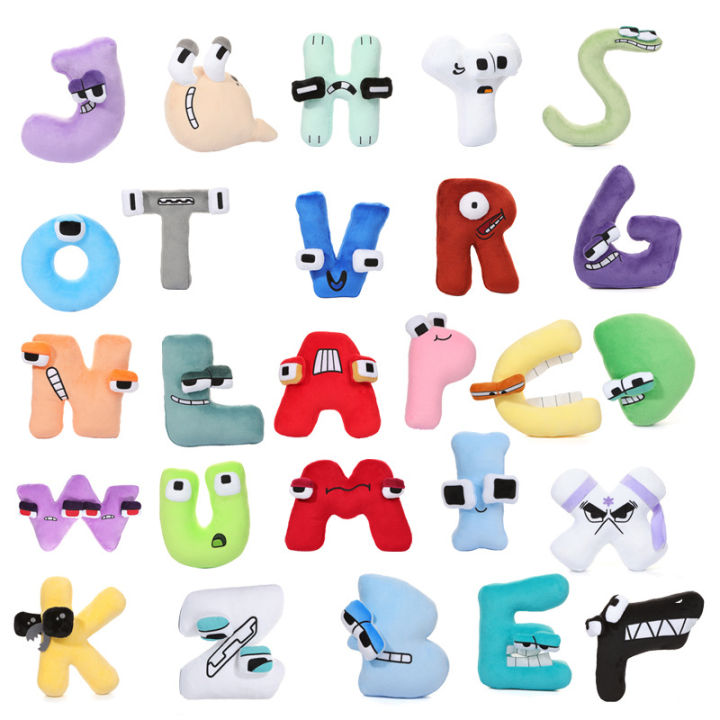 2022 New 19-24cm Alphabet Lore Plush Toy A-Z Stuffed Plushie Alphabet ...