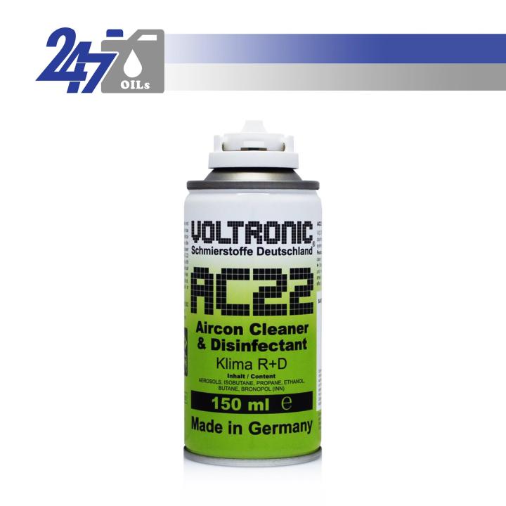 VOLTRONIC สเปรย์ปรับอากาศ AC22 ทำความสะอาด ขจัดกลิ่น และกำจัดเชื้อแบคทีเรีย ในรถยนต์ และในบ้าน ...