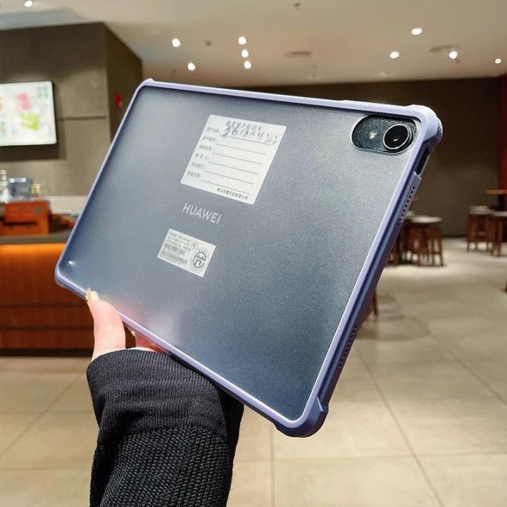 แบบบางเนื้อด้านเคสใสสำหรับ S8ซัมซุงกาแล็กซีแท็บ S9 S7 11 S9 FE Plus 12.4 S7 FE A9 Plus A9 8.7 ...