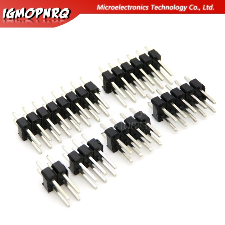2.54mm Double Row Male 2~40P Breakaway PCB Board Pin Header Connector Strip Pinheader 2 * 2/3/4 ...
