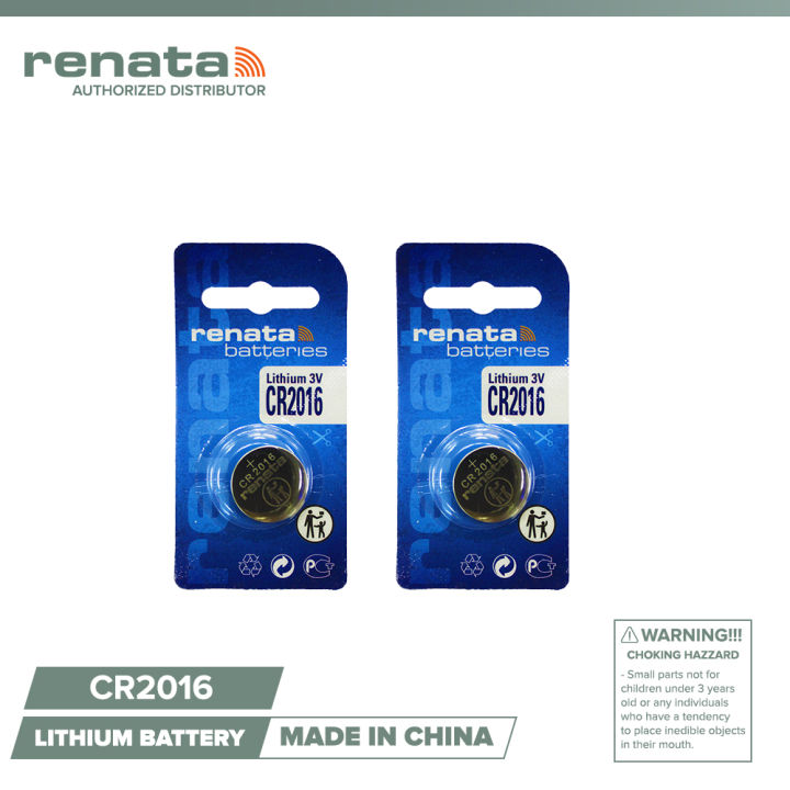 Renata CR2016 Watch & PC Batteries Single Pack (Set of 2) | Lazada PH
