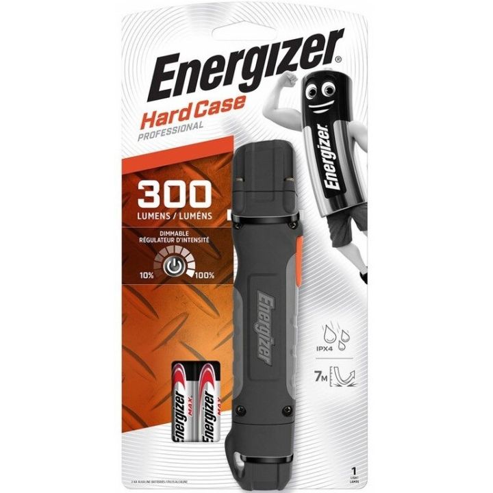 Energizer LED Flashlight Hard Case Pro 2AA HCHH21 Flash Light ...