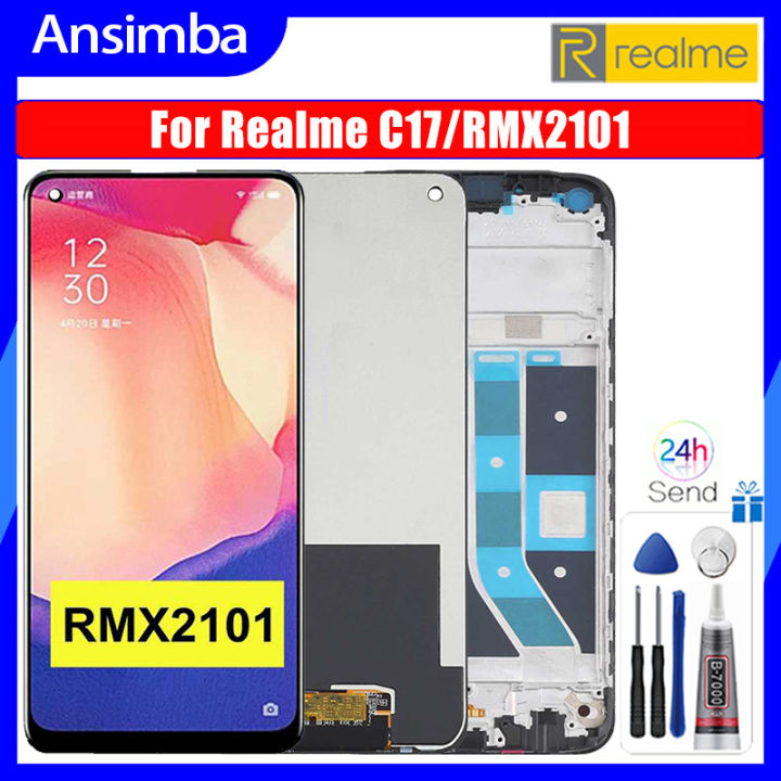 Ansimba Origina 6.5 inches LCD Screen For Realme C17/RMX2101 LCD ...