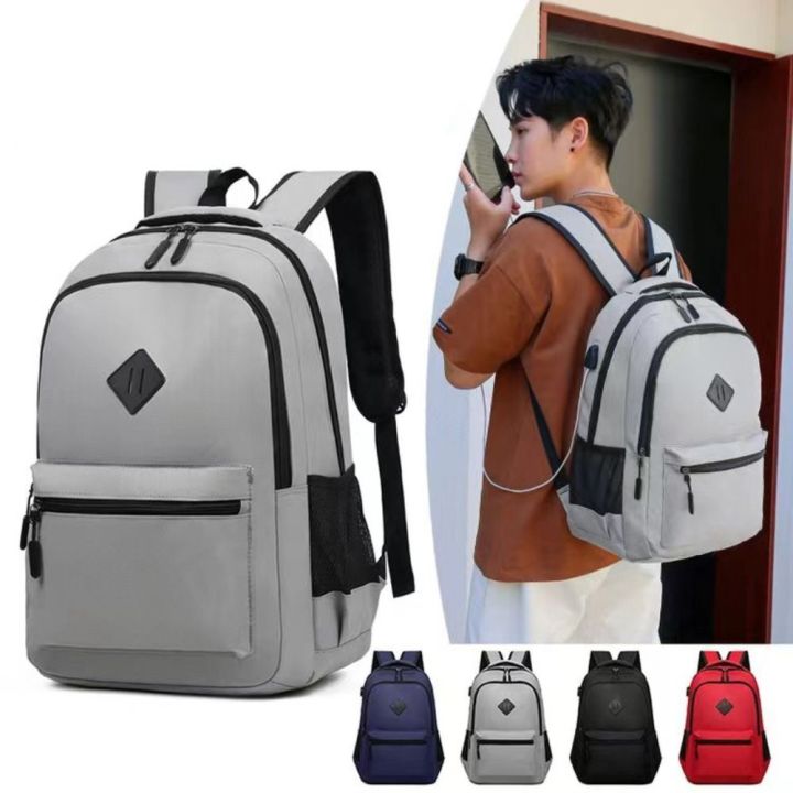 DGJKF Waterproof Men Backpack Trendy Portable Travel Bag Simple ...