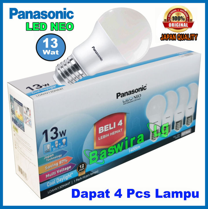 PANASONIC PAKET LAMPU LED BULB 3W 5W 7W 9W 11W 13W NEO PUTIH | Lazada ...