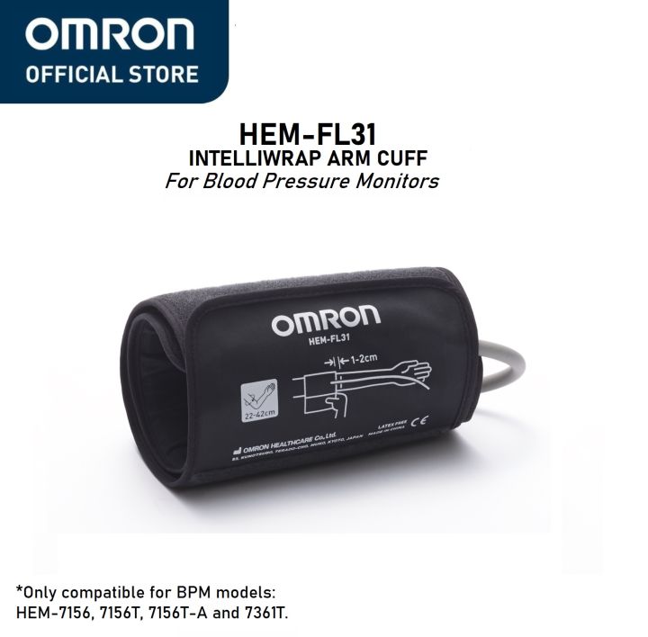 Omron HEM-FL31 Intelli Wrap Arm (Fit Cuff) Type B for Automatic Blood ...