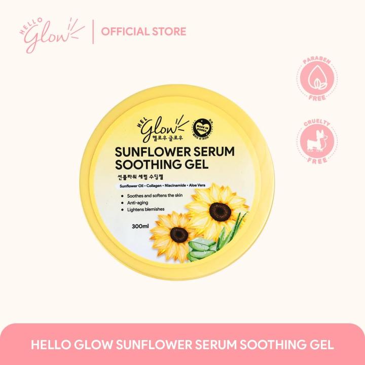 Hello Glow Serum Soothing Gel 300ml - Sunflower (Moisturizer) | Lazada PH