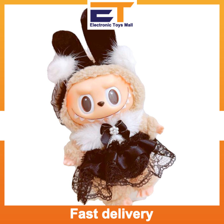 เสื้อผ้าตุ๊กตาตุ๊กตาการ์ตูนน่ารักตุ๊กตา Labubu สำหรับ Kado Ulang Tahun ...