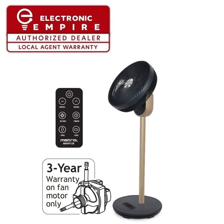 Mistral MHV912R 12” High Velocity DC Fan with Remote Control | Lazada ...