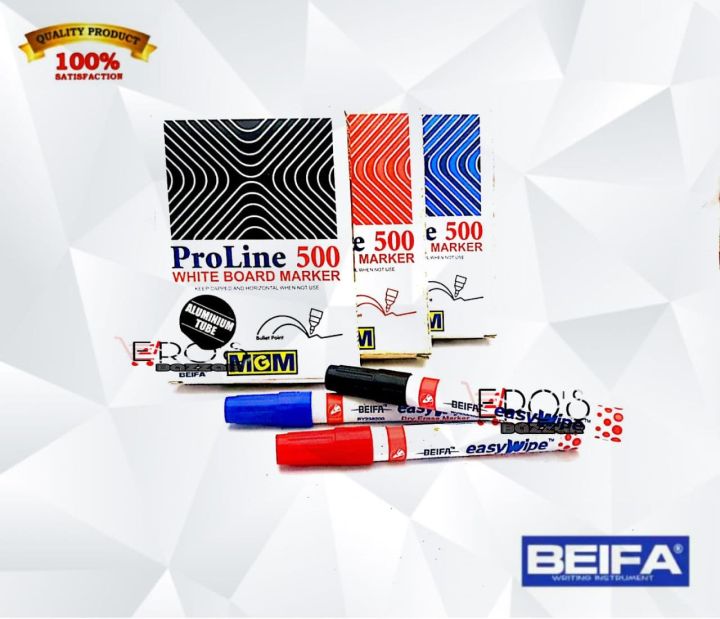 Beifa Proline 500 Whiteboard Marker Refillable sets of 3 | Lazada PH