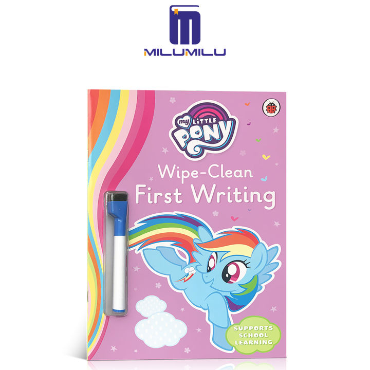 milu Picture Book Exercise Book My Little Pony Wipe-Clean First Writing ...