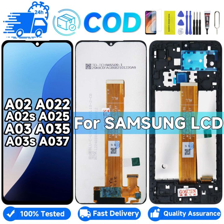 LCD for Samsung A02S A025 / A03 A035 / A03s A037 / A02 A022 LCD Screen ...