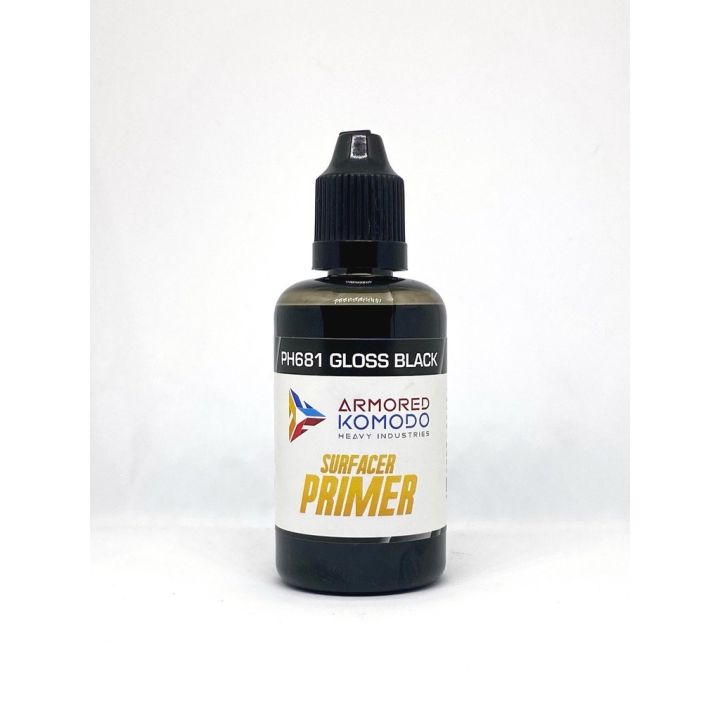 Gloss Black Primer PH681 50ml Armored Komodo Airbrush Hobby Paint ...