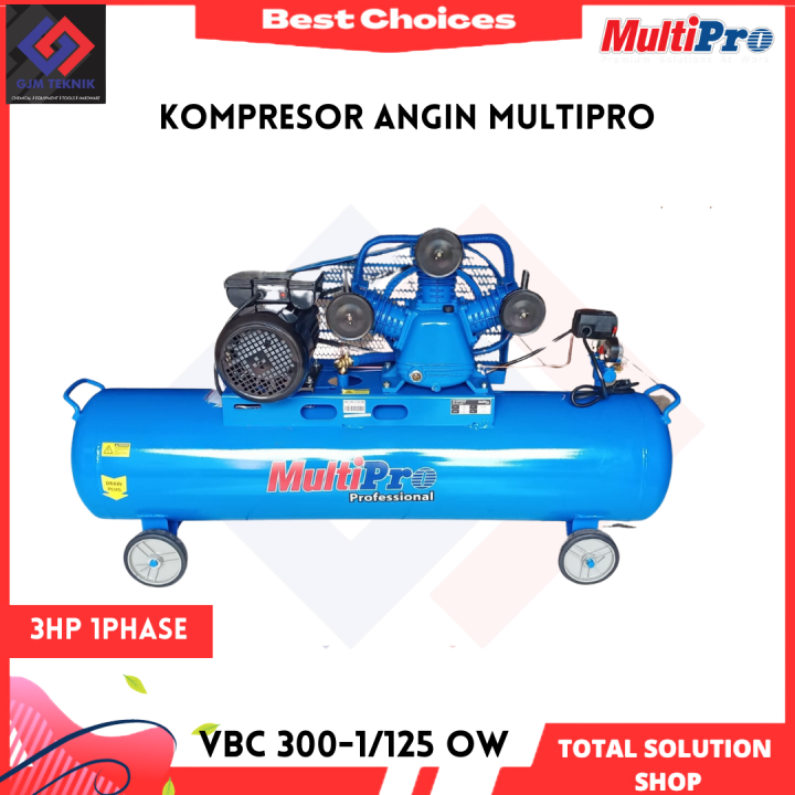 Kompresor Angin Multipro VBC 300-1/125 OW 3HP 1phase | Lazada Indonesia