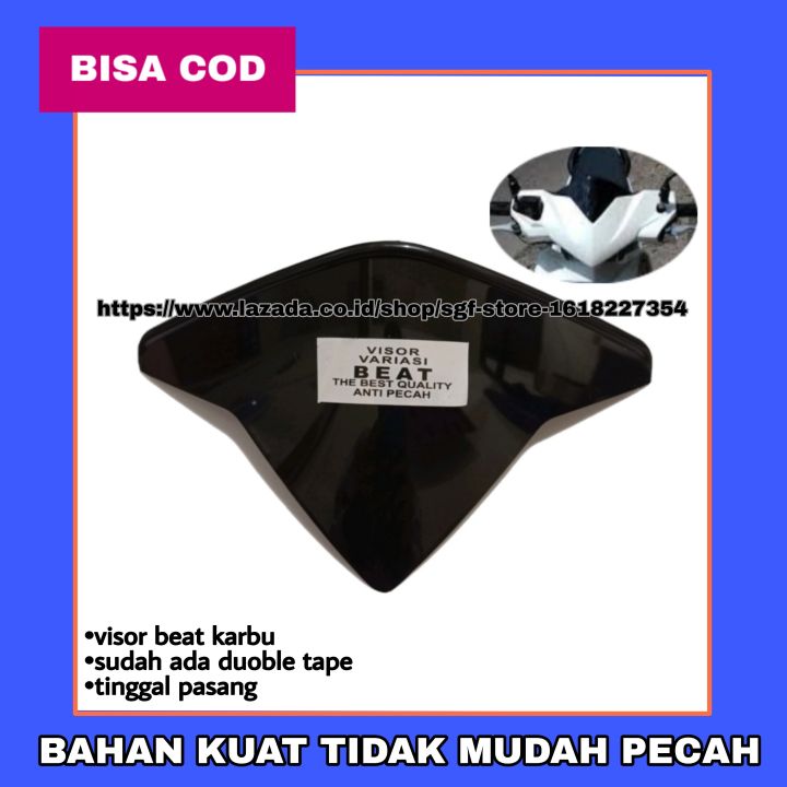 VISOR MOTOR HONDA BEAT KARBU | Lazada Indonesia
