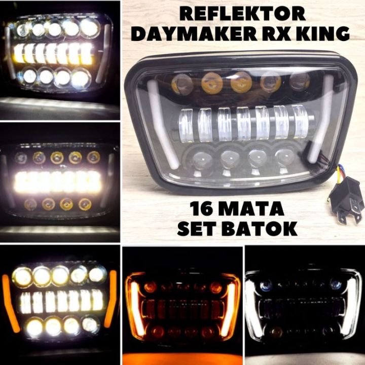 lampu daymaker RX KING NEW OVAL | LTC | SCARLET | plus reting | batok ...