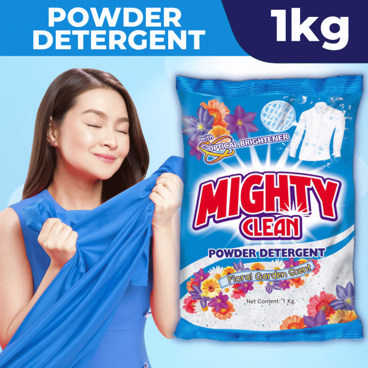 Mighty Clean Detergent Powder Original with Optical Brightener - Powder ...