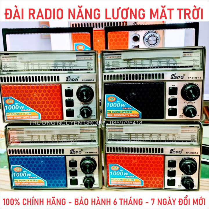 Đài Radio Sạc Pin Năng Lượng Mặt Trời - 3 Băng Tần FM/AM/SW - Đọc Usb ...