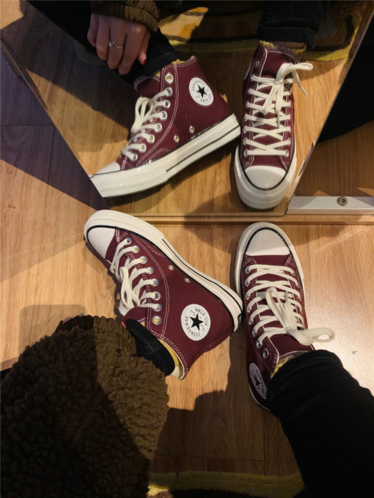 Converse converse sneakers women's shoes 1970S men's shoes Samsung wine ...
