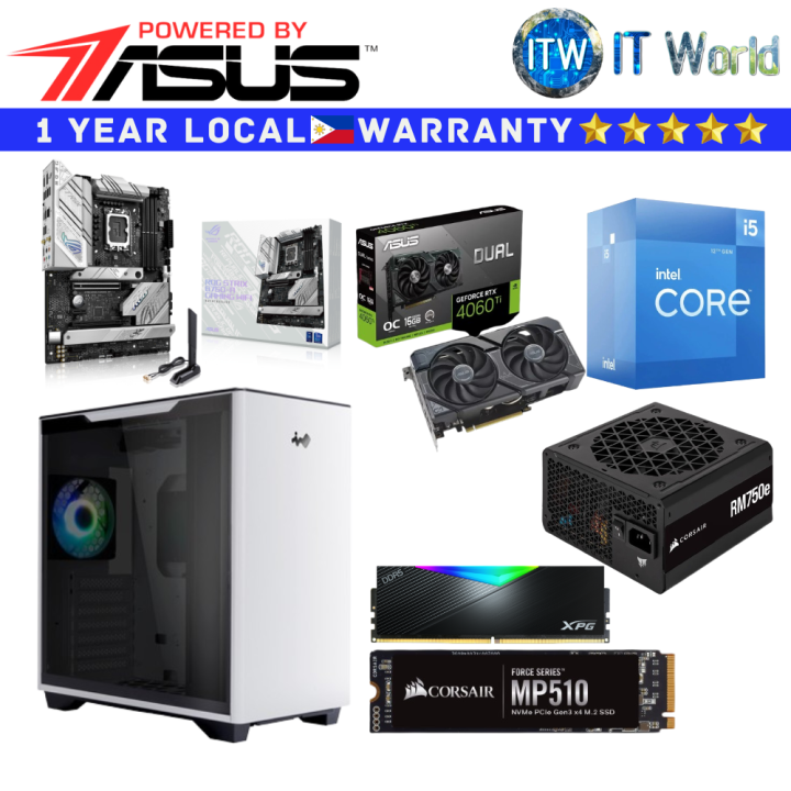 Gaming PC Powered by ASUS Desktop Computer Set Panther Build 12400F ...