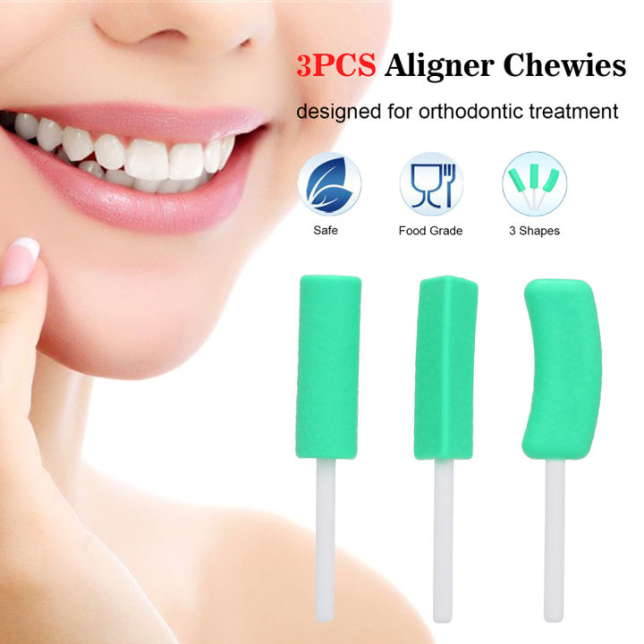 3PCS Aligner Chewies invisible retainer seater Silicone Stick perfect ...