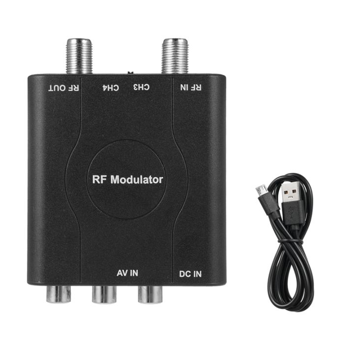 RF Modulator AV to RF Converter M61A AV to RF CH3/CH4 Channels Video ...