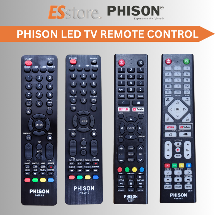 Original Phison E-Series / P-Series Led Tv / Smart Tv Remote Control ...