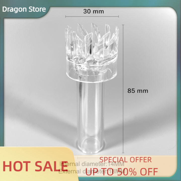 Dragon Aquarium Skimmer Acrylic Lily Pipe Spin Surface Inflow Water ...