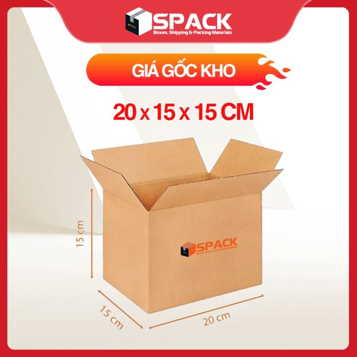 20x15x15 cm - Combo 20 thùng carton Spack đóng hàng TMĐT - thùng carton ...