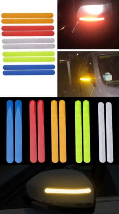 2pcs Reflectante Car Sticker Reflector For All Car And Motorcycle ...