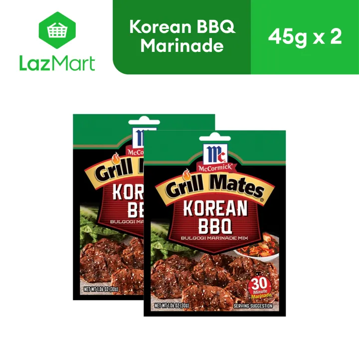 McCormick Grill Mates Korean Barbeque Marinade Mix 45g - Pack of 2 ...