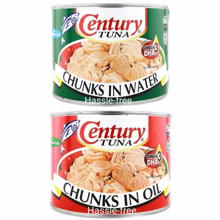 CENTURY TUNA CHUNKS IN OIL/CHUNKS IN WATER (1705g) MADE IN PHILIPPINES ...