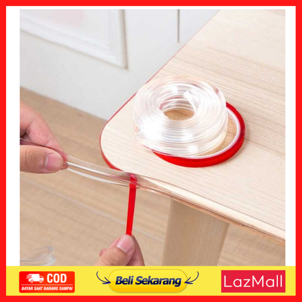 Lis Bumper Strip Pinggiran Meja Table Edge Protector 10mm x 2m ...