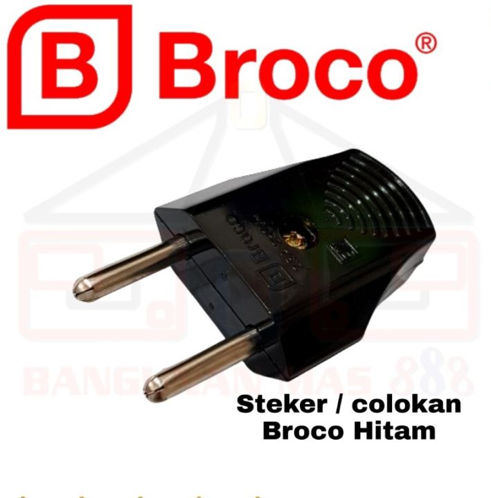 Steker Colokan Broco Hitam | Lazada Indonesia