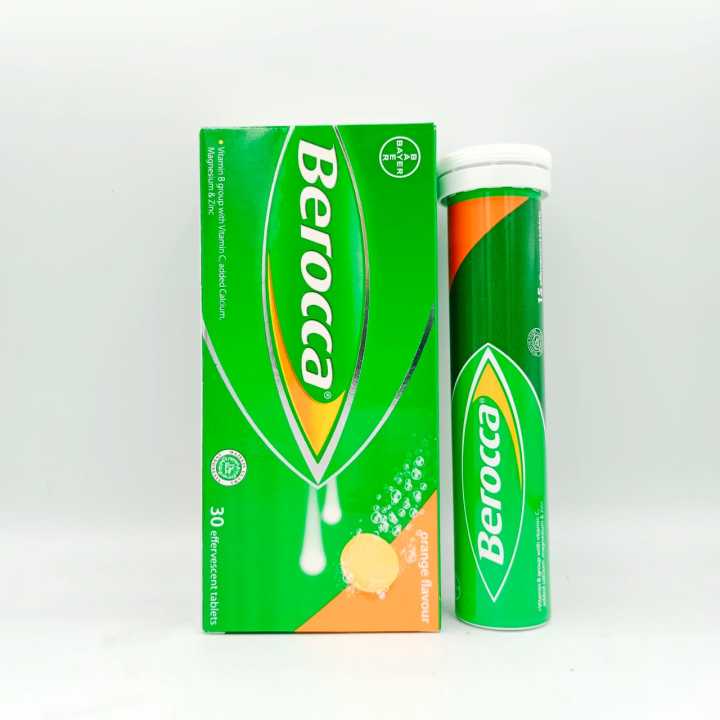 Berocca Effervescent Tablet 15's/30's (Orange Flavour) EXP 02/26 | Lazada