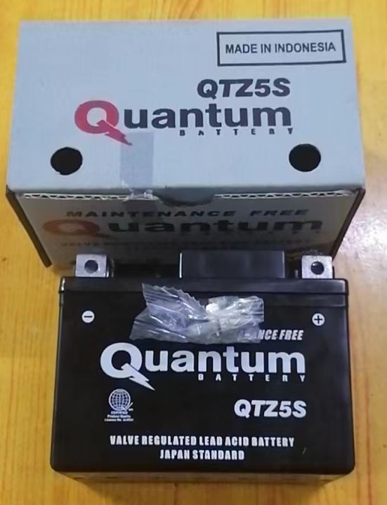 MOTORCYCLE QUANTUM QTZ5S 4L BATTERY FOR XRM/WAVE/BEAT MIO I 125/SOUL I ...