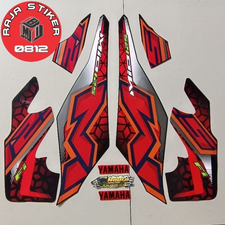 Striping Yamaha Mio m3 125 mio125 2024 hitam merah list body standar ...
