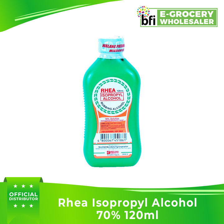 BFI Rhea Isopropyl Alcohol 70% 120ml | Lazada PH